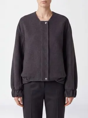 Khaite Cordan Relaxed Fit Wool Bomber Jacket - Green