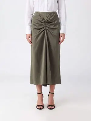 Victoria Beckham High-waisted Ruched Midi Pencil Skirt