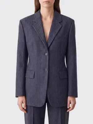 Filippa K Pinstriped Single-breasted Slim Fit Blazer In A Wool Blend