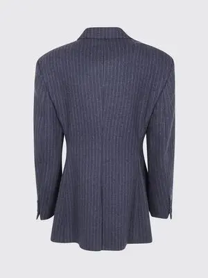 Filippa K Pinstriped Single-breasted Slim Fit Blazer In A Wool Blend