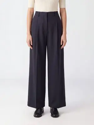 Filippa K High-waisted Pleated Wide-leg Trousers - Cocoa