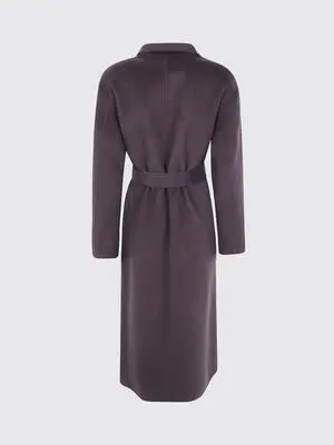 Filippa K Hooded Wool Robe Coat With A Tie-waist Belt
