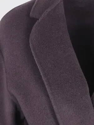Filippa K Hooded Wool Robe Coat With A Tie-waist Belt