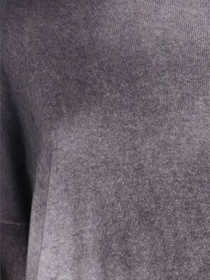 Avant Toi Pure Cashmere Crewneck Jumper With Abstract Pattern And Dropped Shoulders