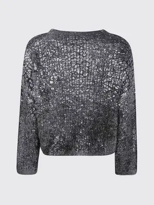 Avant Toi Cashmere And Silk Crewneck Jumper Embellished With Sequin Embroidery