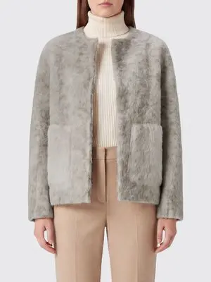 Avant Toi Alpaca Wool-blend Short Coat With Crew Neck And Patch Pockets