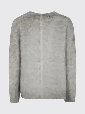 Avant Toi Alpaca Wool-blend Short Coat With Crew Neck And Patch Pockets