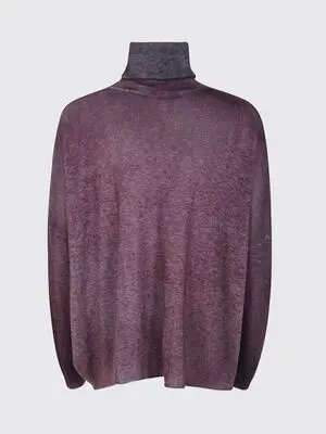 Avant Toi Wool And Cashmere Blend Turtleneck Jumper With Long Sleeves And Ribbed Trims - Red