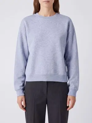 RÓHE Relaxed Fit Crewneck Sweatshirt In Organic Cotton With Dropped Shoulders