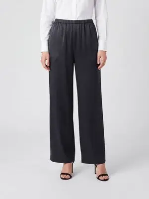 BY MALENE BIRGER Palazzo Jersey Trousers With Elasticated Waist And Wide Leg