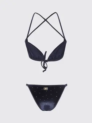 Balmain Embellished Velvet Bikini