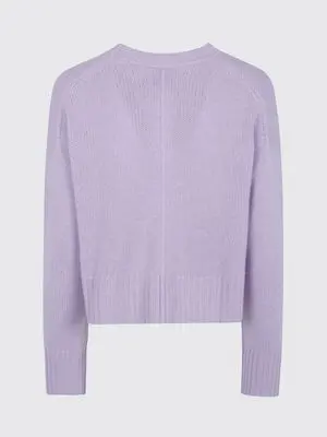 KUJTEN 100% Cashmere Crewneck Jumper With Dropped Shoulders - Pink
