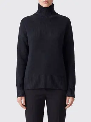 KUJTEN 100% Cashmere Turtleneck Jumper With Long Sleeves And Ribbed Trims - Black
