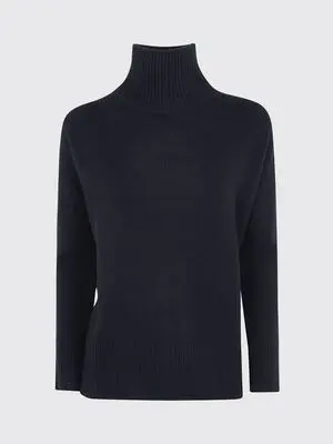 KUJTEN 100% Cashmere Turtleneck Jumper With Long Sleeves And Ribbed Trims - Black