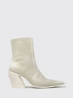 Camper Escandalo Leather Western Boots With Square Toe - Multicolor