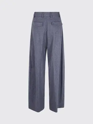 THELATEST Billie High-waisted Wide-leg Pleated Trousers In Wool Blend