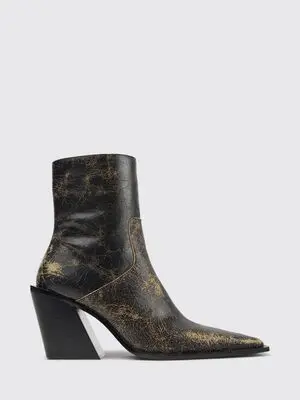 Camper Escandalo Bi Crackled Leather Western Boots - Multicolor