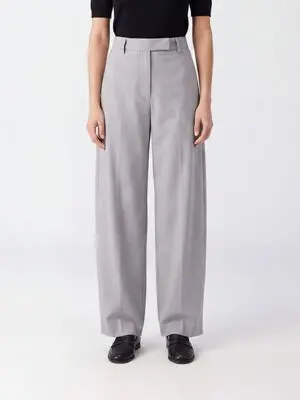 THELATEST Dina High-waisted Baggy Wide-leg Trousers In Virgin Wool Blend - White