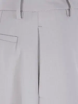 THELATEST Dina High-waisted Baggy Wide-leg Trousers In Virgin Wool Blend - White