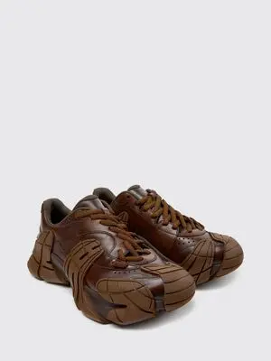 Camper Tormenta Low-top Smooth Calfskin Sneakers With Padded Ankle - Brown