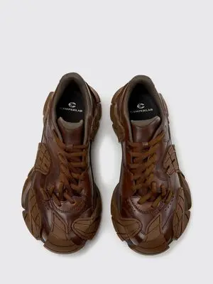 Camper Tormenta Low-top Smooth Calfskin Sneakers With Padded Ankle - Brown