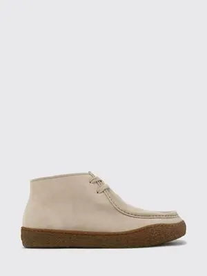 Camper Peu Terreno Suede Chukka Boots With Round Toe - Beige