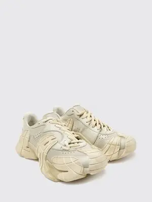 Camper Tormenta Distressed Leather Lace-up Sneakers - Multicolor