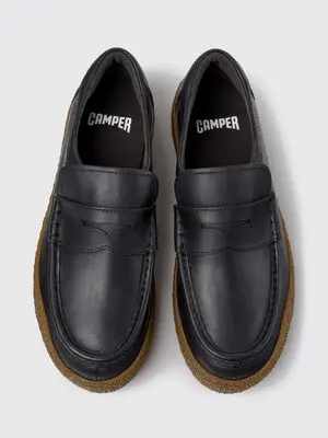 Camper Peu Terreno Leather Loafers With Strap And Apron Seam