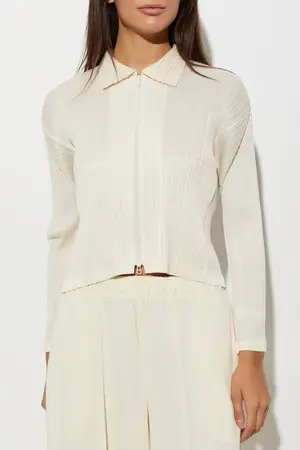 Issey Miyake Pleated Cardigan