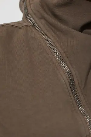 Rick Owens Sweatshirt With Asymmetric Zipper
