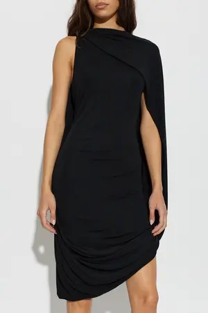 Alexander Wang Sleeveless Asymmetrical Draped Dress