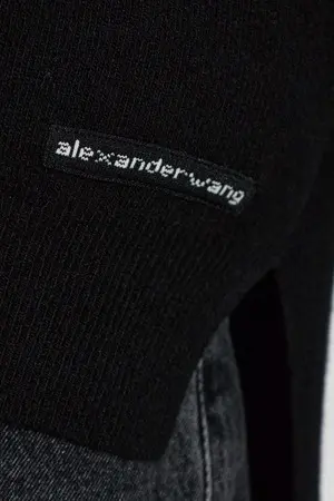 Alexander Wang Wool Sweater With An Asymmetrical Cut