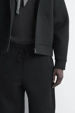 Cos Scuba Relaxed-fit Barrel-leg Joggers - Black