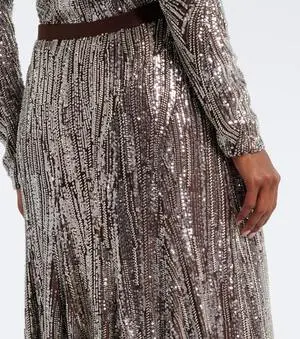 Rabanne Sequined Maxi Skirt