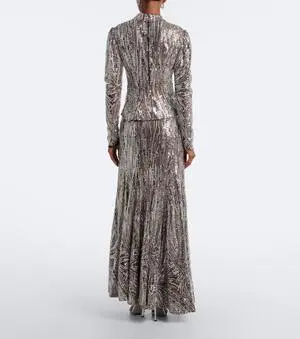 Rabanne Sequined Maxi Skirt