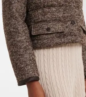 Agnona Cropped Wool-blend Puffer Jacket