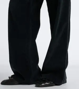 THE ROW Adler Cotton Corduroy Wide-leg Pants