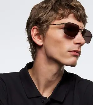 Balenciaga Logo Navigator Sunglasses