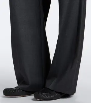 Loulou De Saison Sbiru Virgin Wool Wide-leg Pants