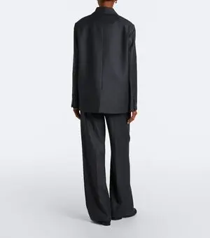 Loulou De Saison Sbiru Virgin Wool Wide-leg Pants