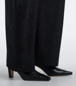Manolo Blahnik Vivecal Leather Ankle Boots