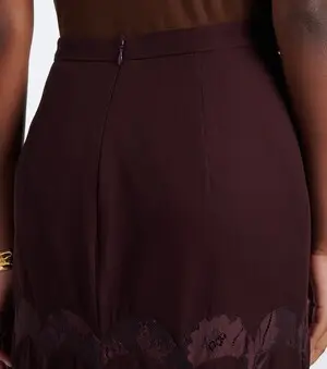 Zimmermann Valiant Lace And Silk Maxi Skirt - Brown