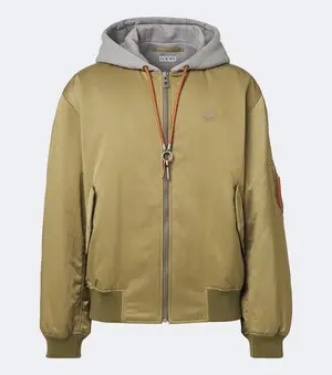 Loewe Fleece-trimmed Technical Bomber Jacket