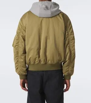 Loewe Fleece-trimmed Technical Bomber Jacket