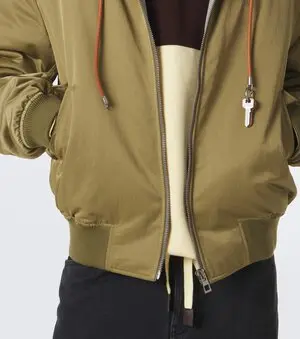 Loewe Fleece-trimmed Technical Bomber Jacket