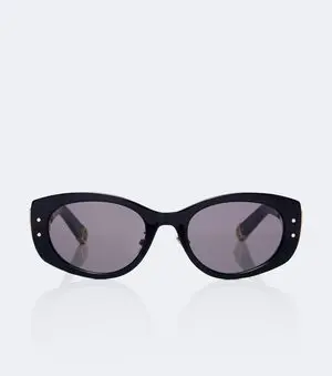 Dior New Dior B1u Oval Sunglasses Black