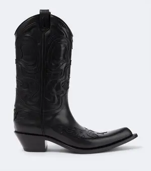 Acne Studios Bouni Leather Cowboy Boots