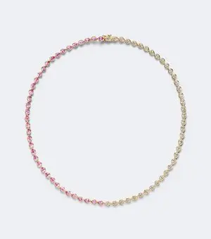 ANITA KO 18kt Yellow Choker With Sapphires And Diamonds - Gold