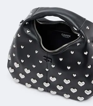 GANNI Mini Studded Top-handle Bag