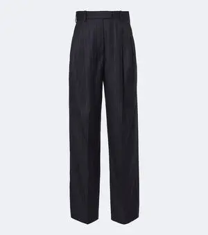Givenchy Pinstripe Pleated Wool Wide-leg Pants